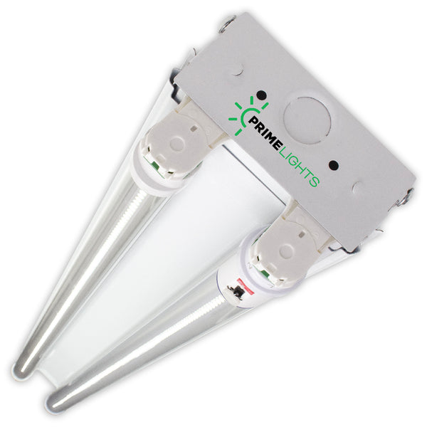 4 Foot 2 Lamp Shop Light with Emergency Battery Backup Made in the USA ...