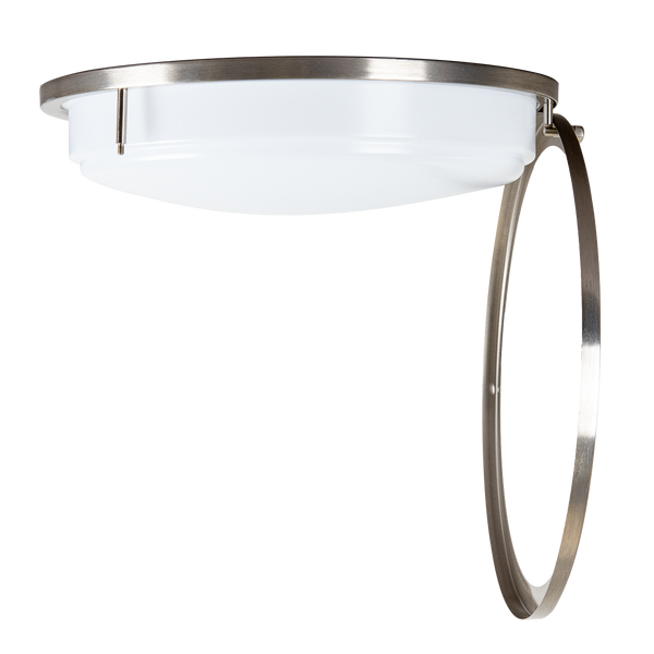 Energetic Lighting FMB12R12E92750 12" Flush Mount Double Ring Brushed ...