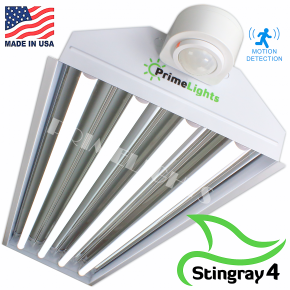 MOTION ACTIVATED SHOP LIGHT- LED StingRay 4 by PrimeLights.com