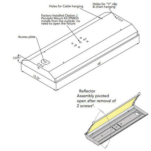 T8 Fluorescent Light Fixtures Dimensions | Shelly Lighting