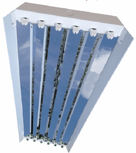 6 Lamp T5 High Output High Bay Fluorescent Light Fixture - PrimeLights